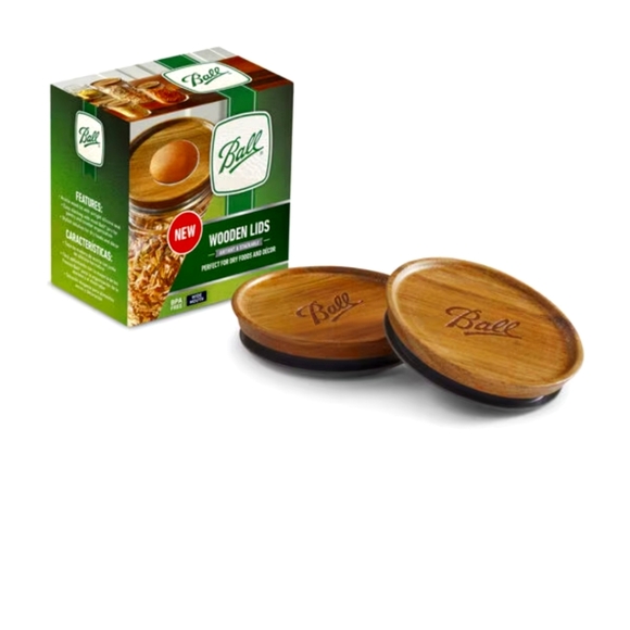 Kitchen | Ball Wooden Storage Lids | Poshmark